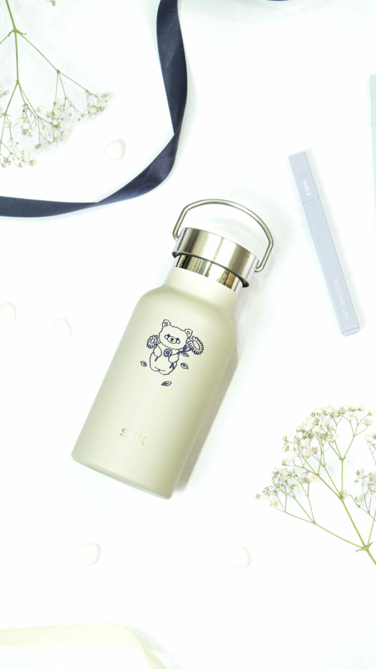 SEIK joogipudel / termospudel - karuke - beež 350 ml terasest - SEIK