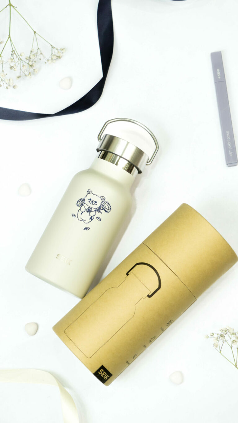 SEIK joogipudel / termospudel - karuke - beež 350 ml terasest - SEIK