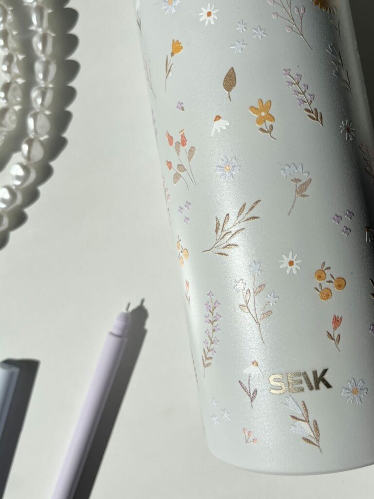 SEIK joogipudel / termospudel - lilled 500 ml terasest - SEIK