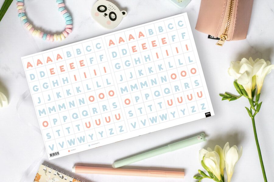 Movable alphabet - inner pages - SEIK